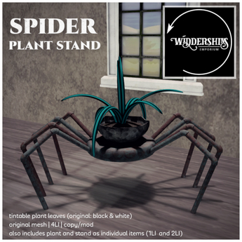 Second Life Marketplace - Widdershins - Spider Plant Stand